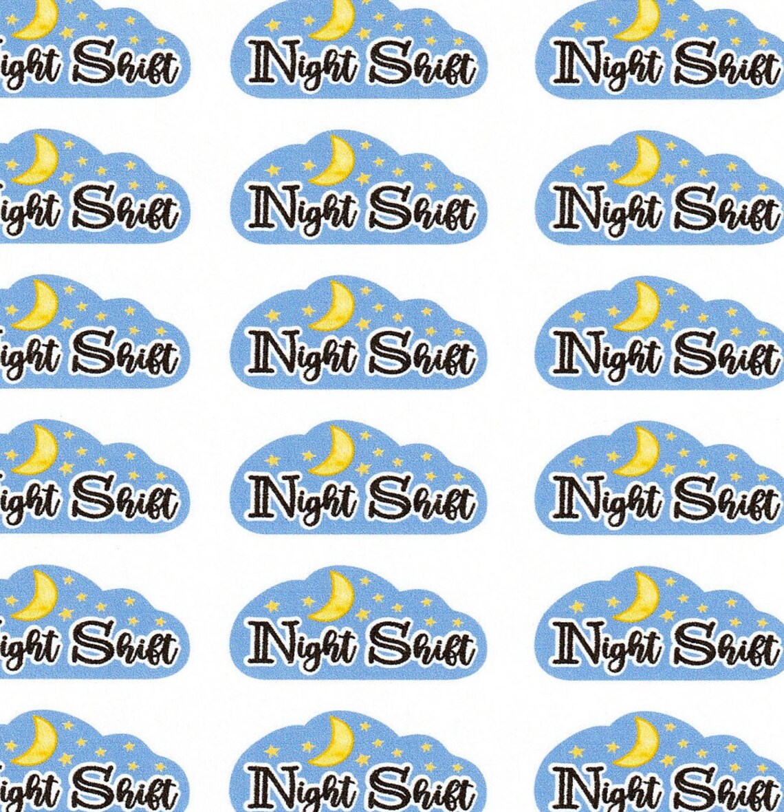 Night Shift / Work Planner Stickers Schedule Reminder - Etsy