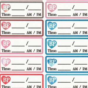 Blood Pressure Stickers - Planner Stickers - Reminder - Health - Etsy