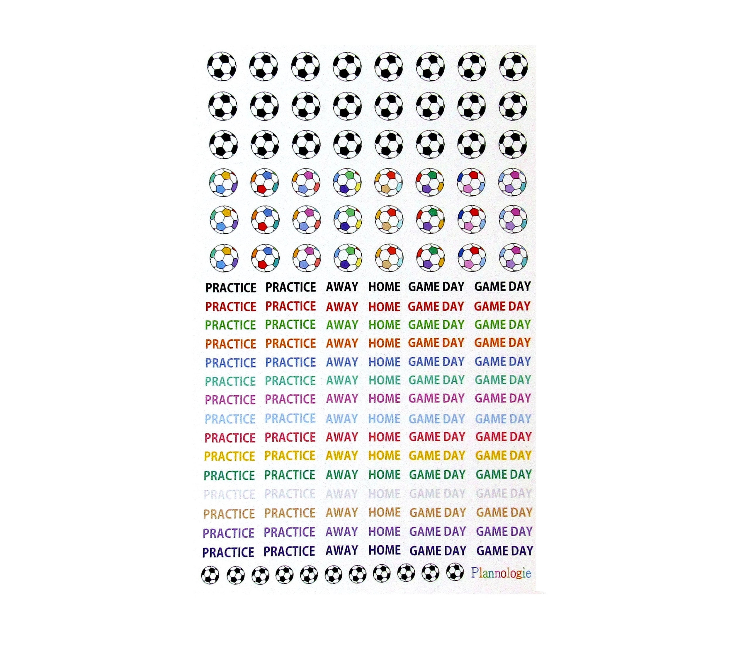 Soccer Practice & Game Time Reminder Planner Stickers | Etsy