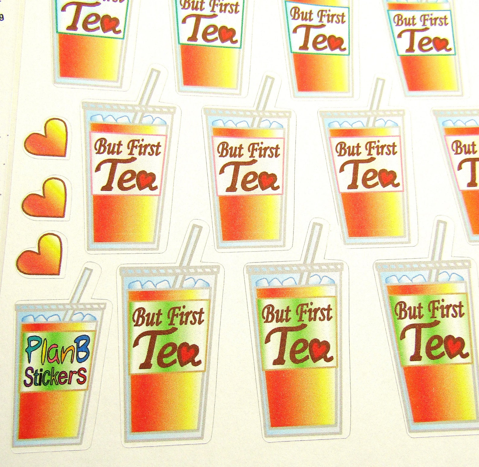 Sweet Tea Stickers Iced Tea Stickers Planner Stickers - Etsy