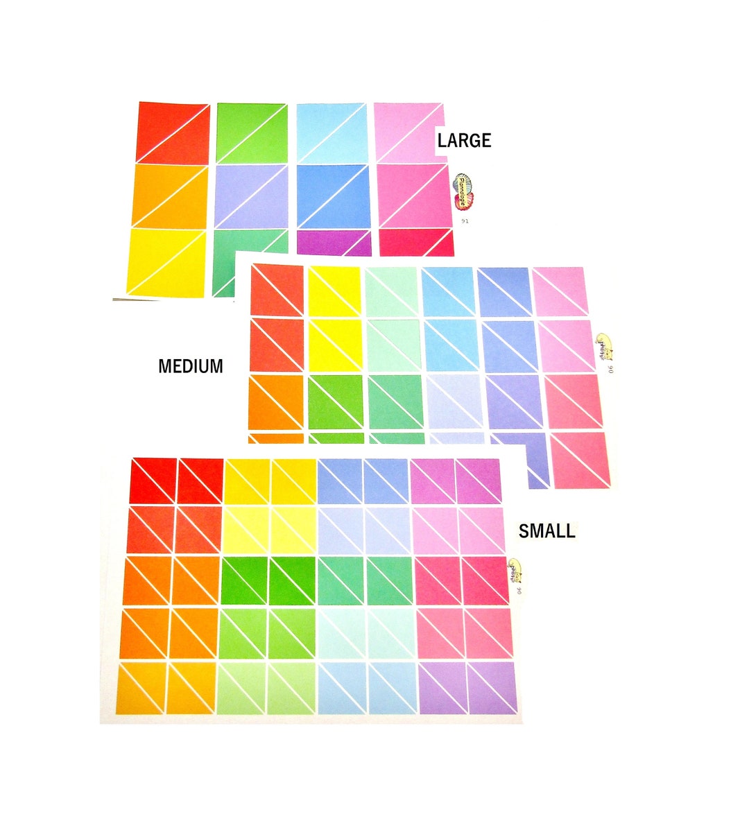 Flag Planner Stickers - Corner Planner Flags - Corner Stickers - Etsy