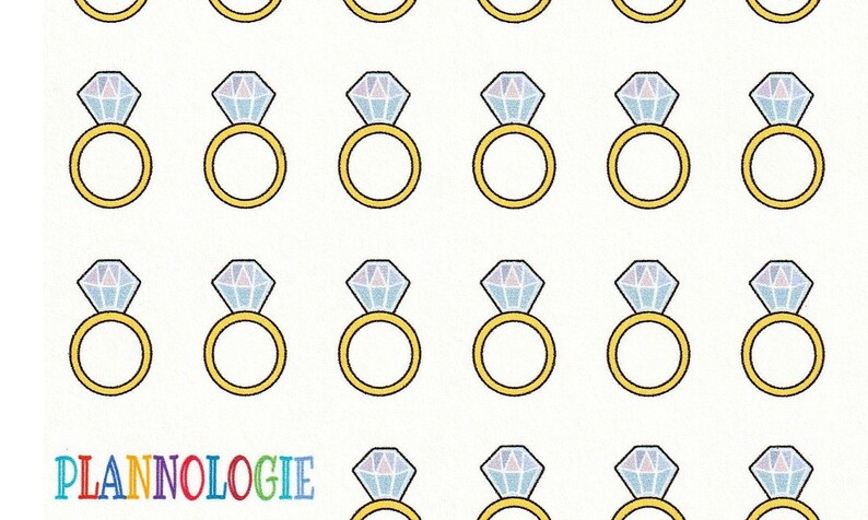 Diamond Ring Stickers Wedding Stickers Engagement Stickers - Etsy