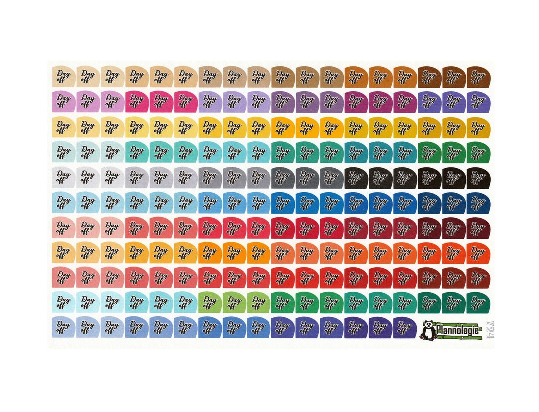 Day off Corner Flag - Day off Planner Stickers - Day off Stickers ...