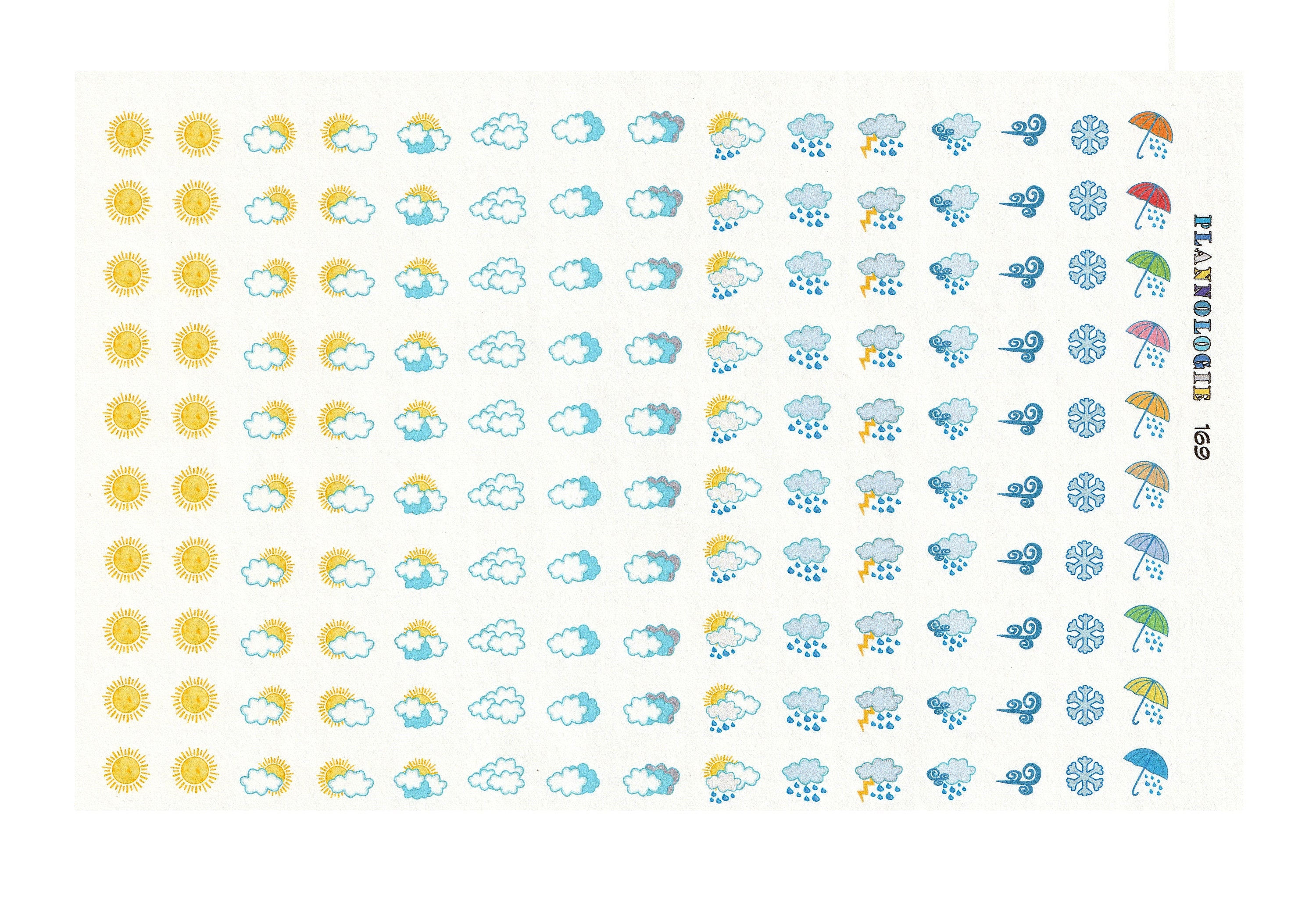 Weather Icon Stickers for Planners and Journals - Etsy
