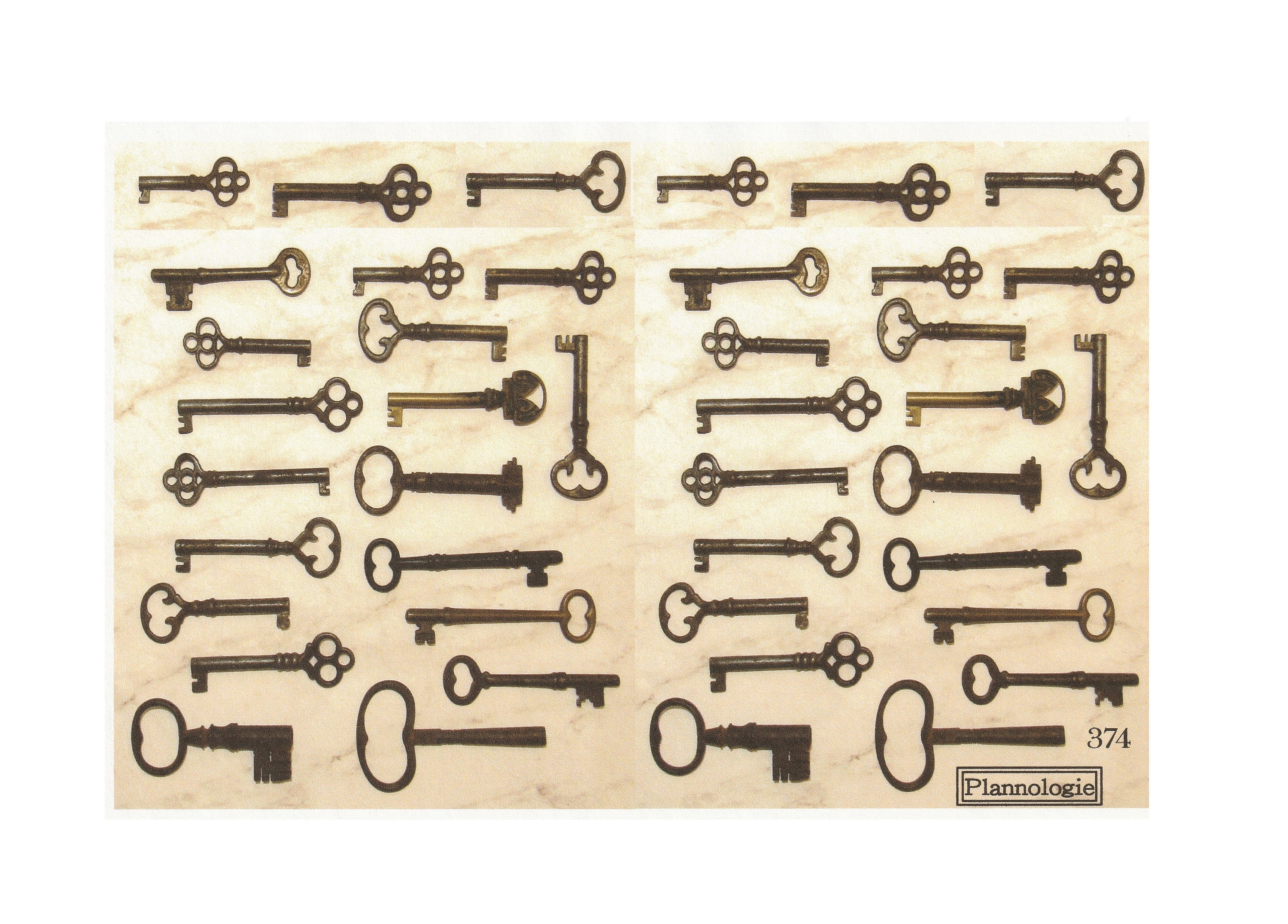 Vintage Keys Stickers for Bullet Journals and Planners - Etsy