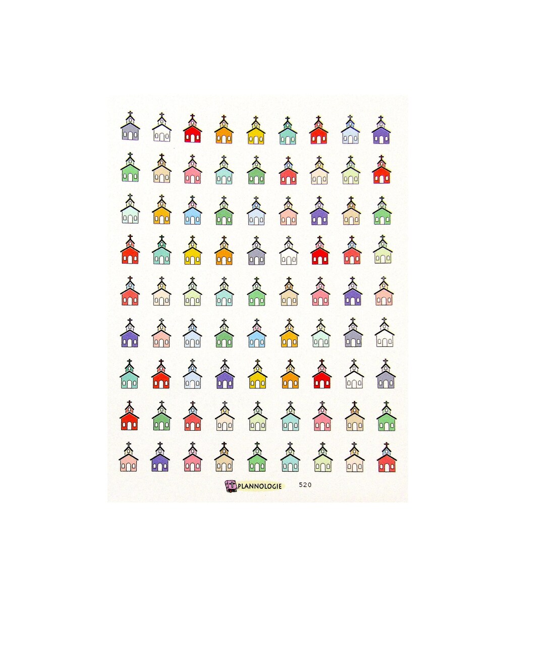 Mini Church Planner Stickers - Religious - Bible Study - Church Icon ...