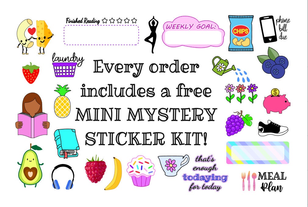 Blue Color Swatches Planner Stickers Journal Stickers - Etsy