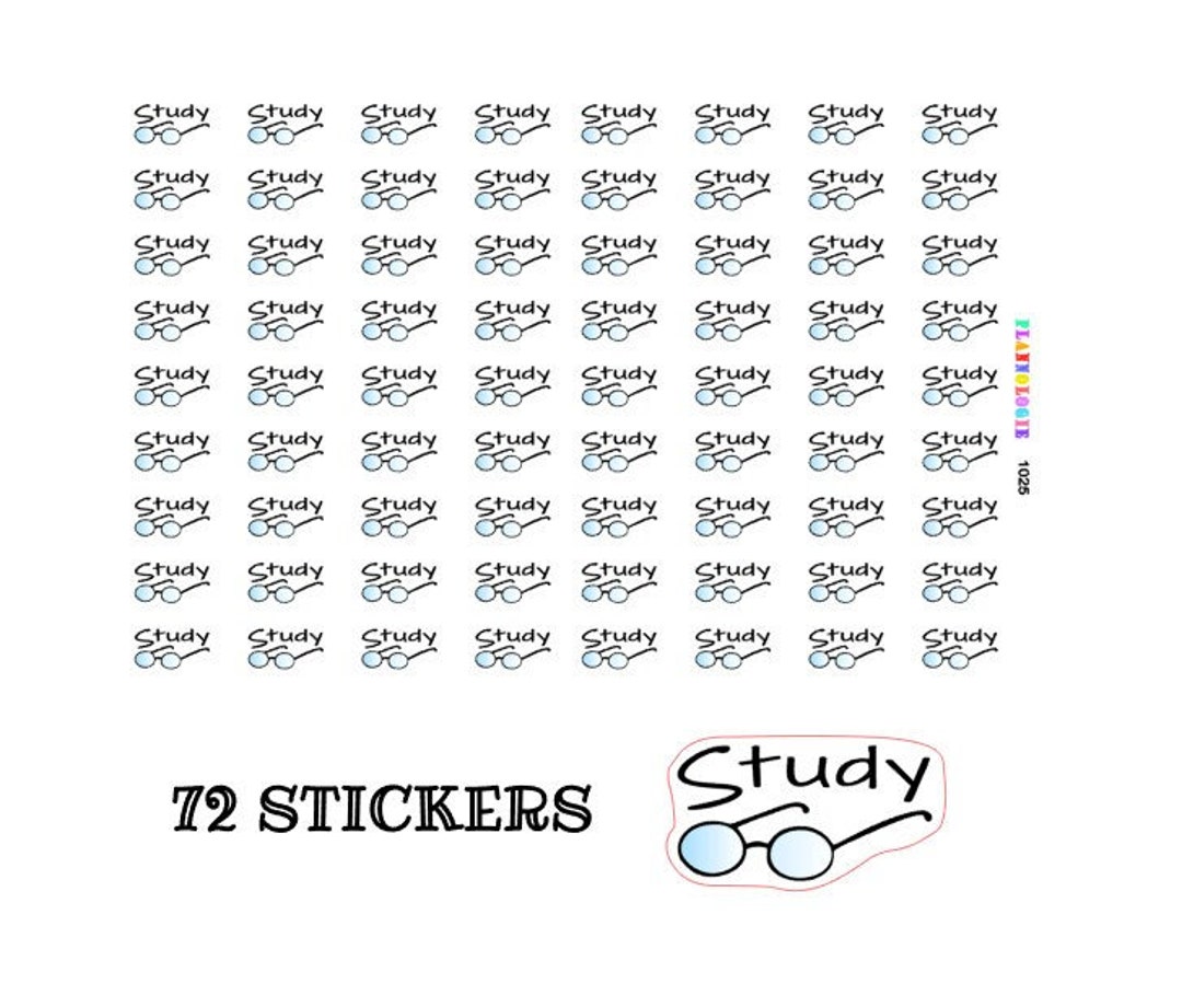STUDY Planner Stickers - Etsy