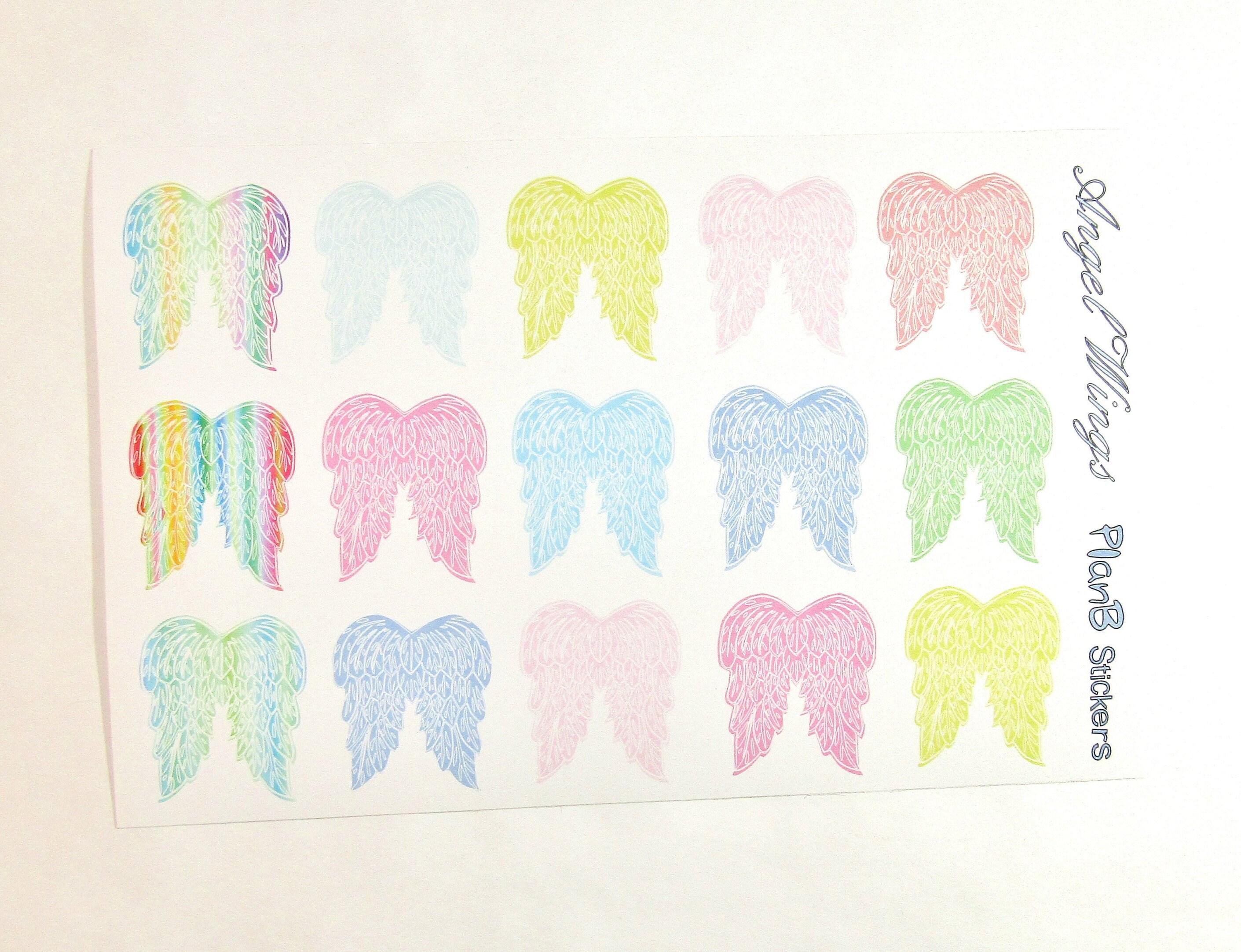 Angel Wings Stickers Planner Stickers BUJO Stickers Wing | Etsy