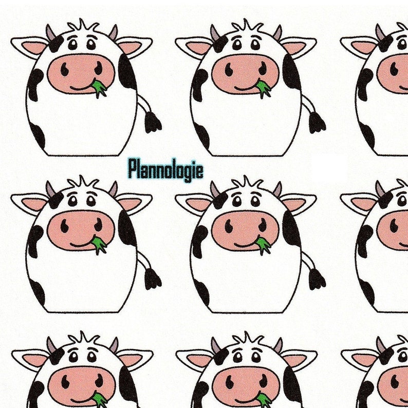 24 Cow Labels Farm Animal Functional Stickers Gift for - Etsy