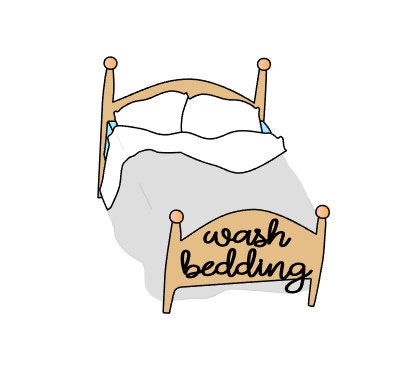 Wash Bedding Stickers Cleaning Stickers Functional Stickers - Etsy