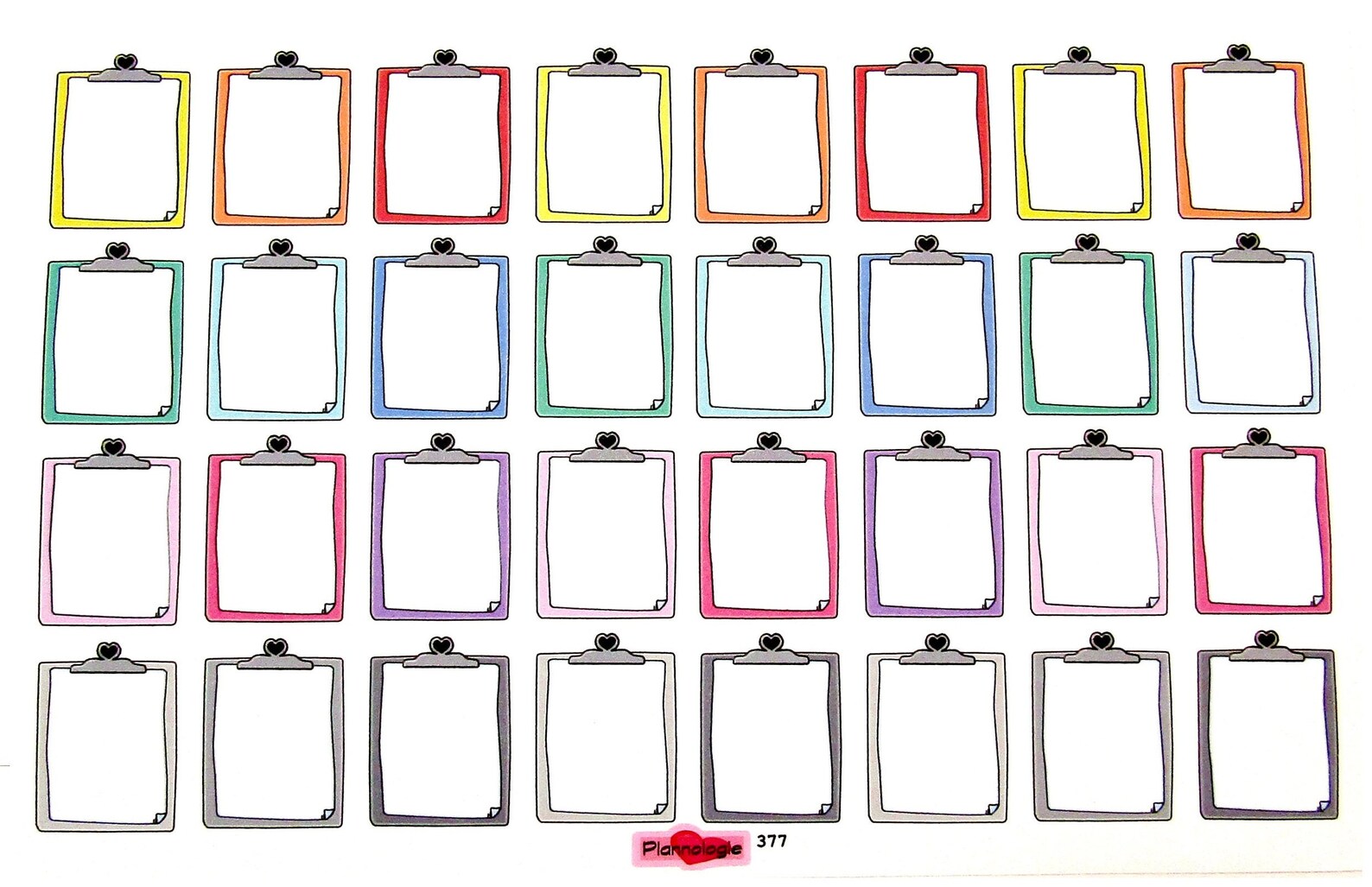 Clipboard Doodle Stickers Study Exam Test School Stickers | Etsy