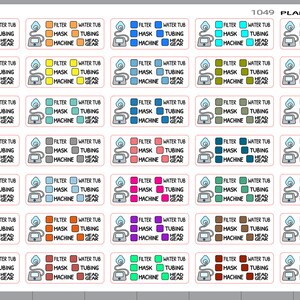 CPAP CLEAN Reminder Stickers - Sleep Apnea - Breathing Treatments ...