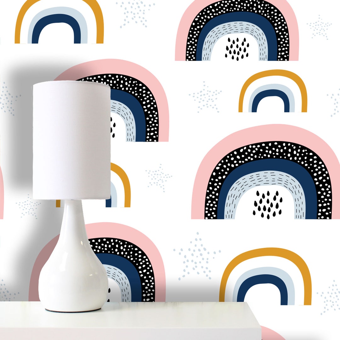 Rainbows Wallpaper Removable Wallpaper Self Adhesive - Etsy UK
