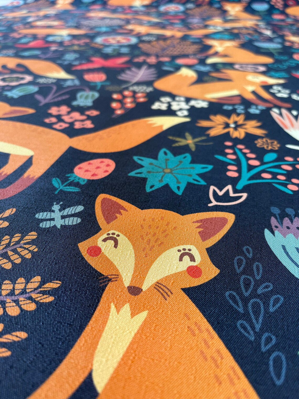 Midnight Fox Wallpaper Removable Wallpaper Self Adhesive - Etsy