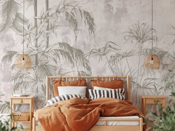 Tropical Jungle Mural Removable Wallpaper Self Adhesive - Etsy