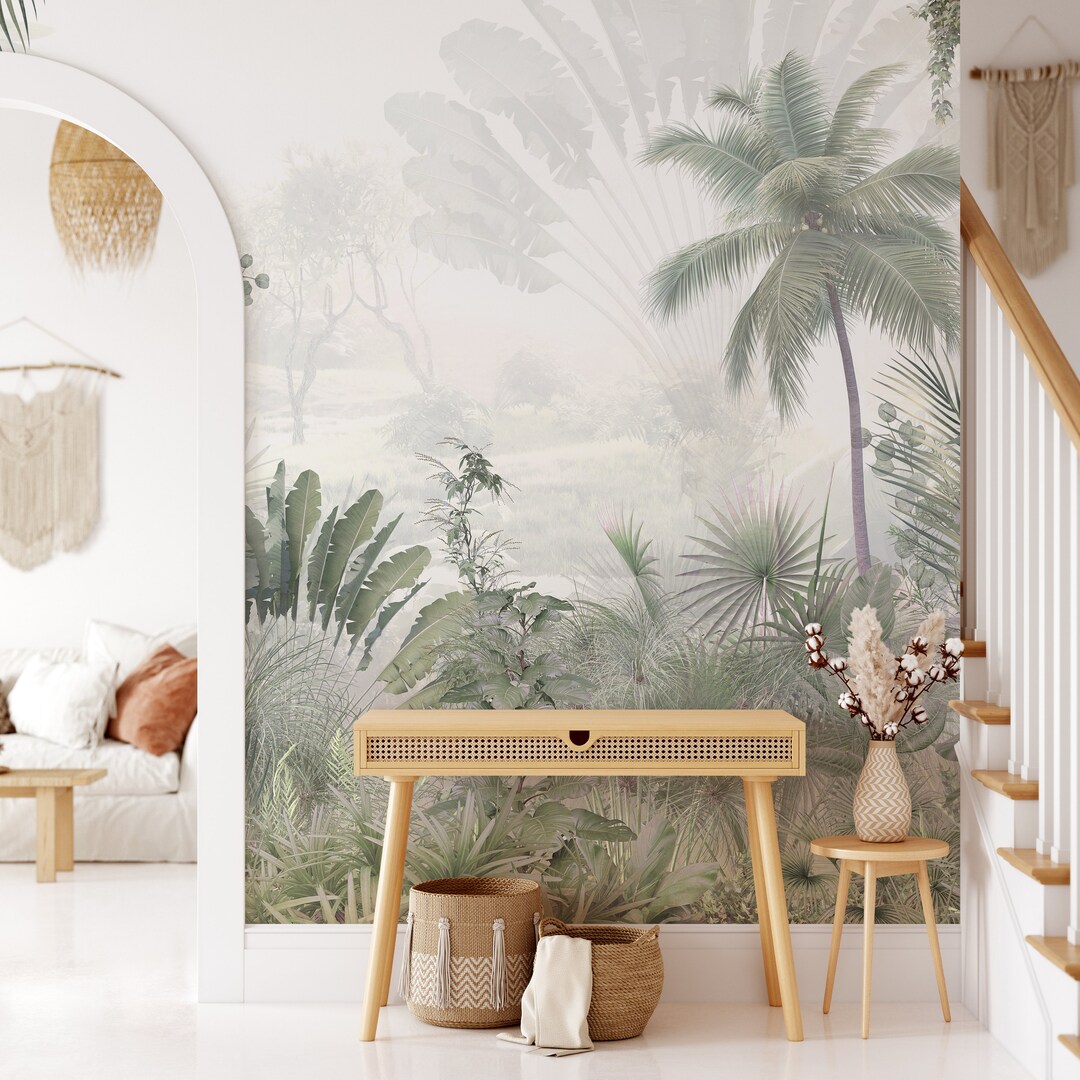 Rainforest Mural, Removable Wallpaper, Self Adhesive Wallpaper, Pasted ...