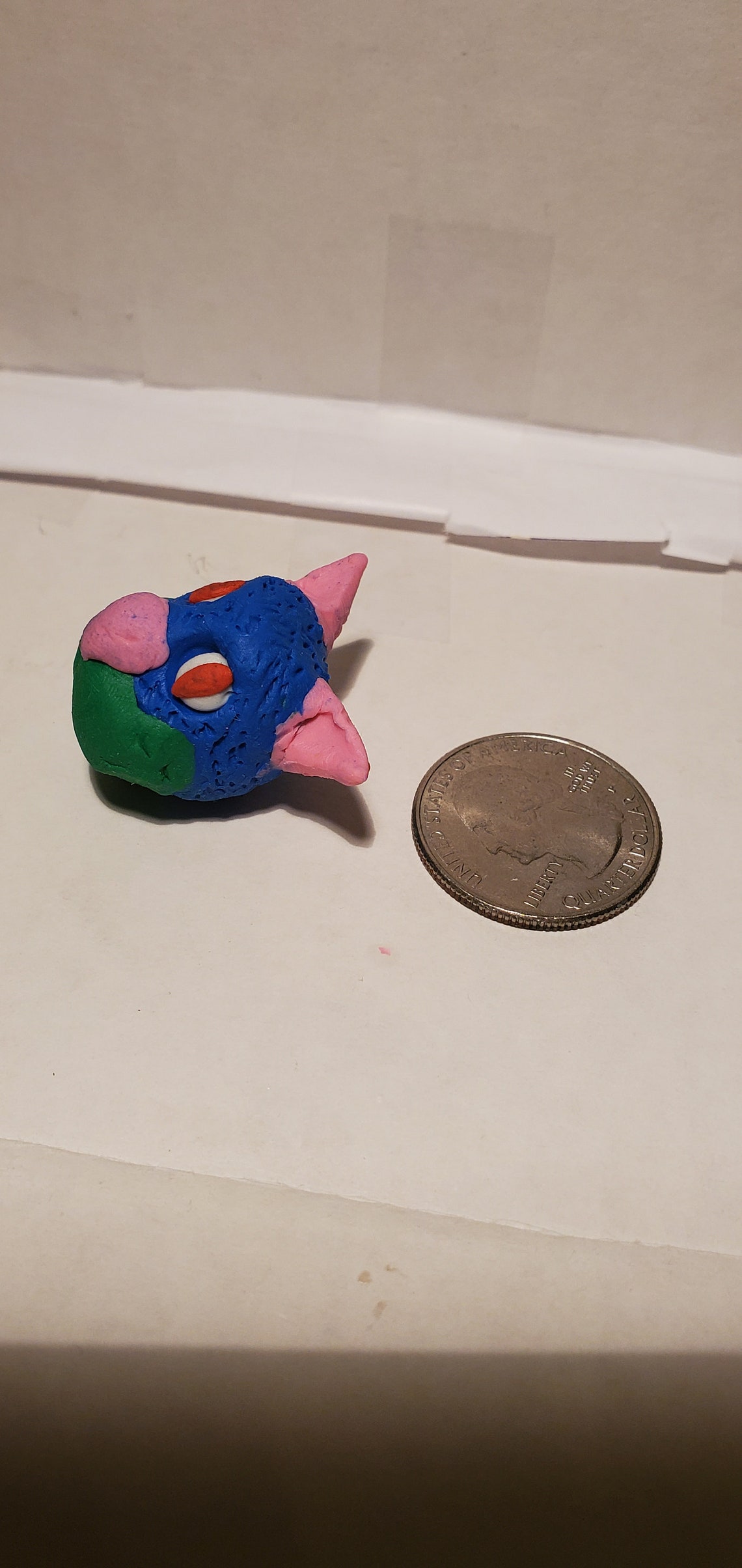 Blue & Green Phabrisaur Cat One-of-a-kind Pencil Topper Eraser - Etsy