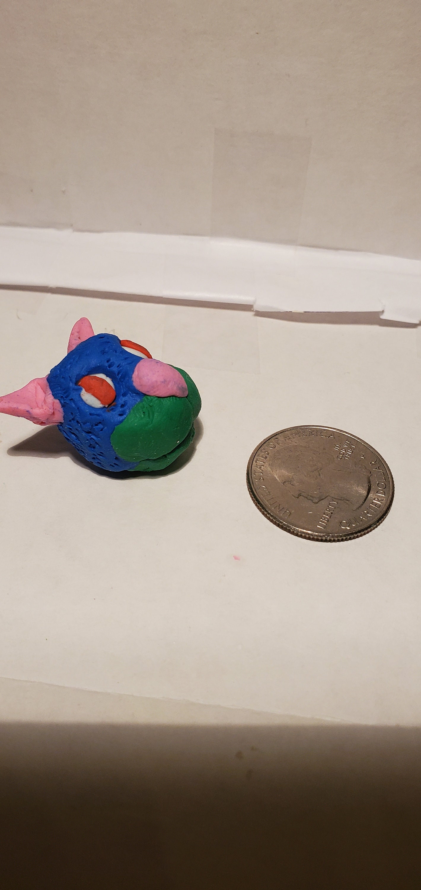 Blue & Green Phabrisaur Cat One-of-a-kind Pencil Topper Eraser - Etsy