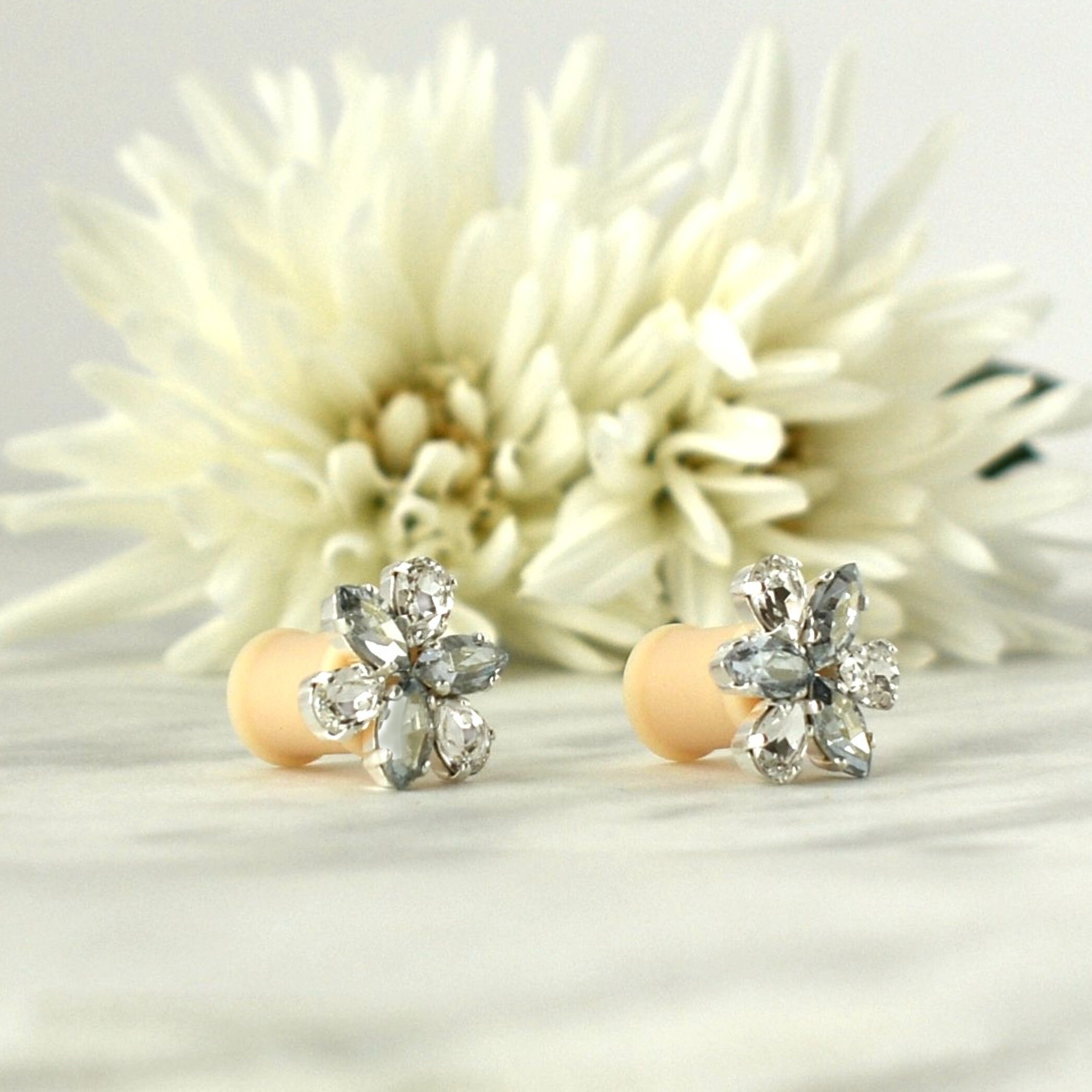 Earplug earrings ear plug earrings wedding plugs 2 gauge | Etsy