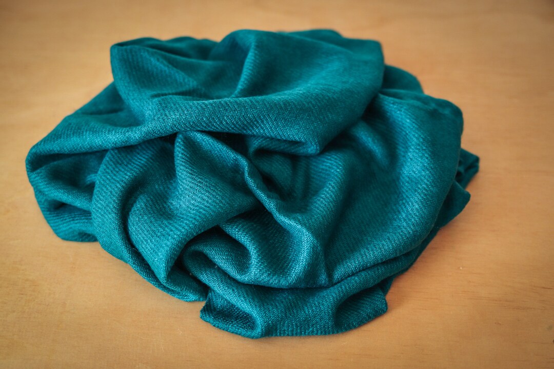 Teal Scarf | Fair Trade | Cashmere Feel - Etsy