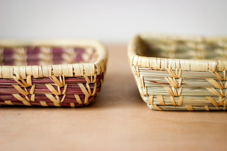 Small Square Basket Handmade & Fair Trade - Etsy