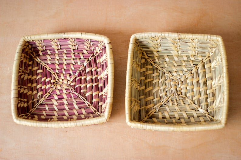 Small Square Basket Handmade & Fair Trade - Etsy