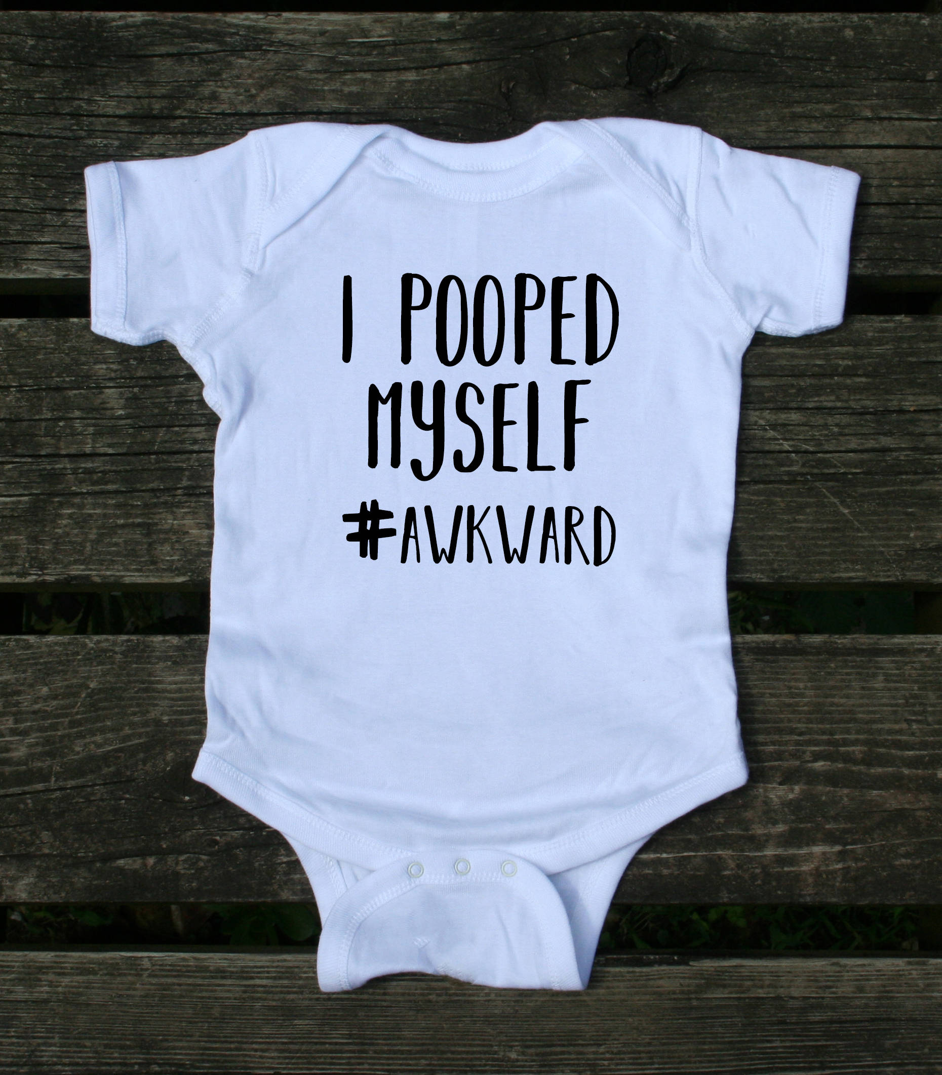 I Pooped Myself awkward Baby Bodysuit Funny Cute Newborn - Etsy