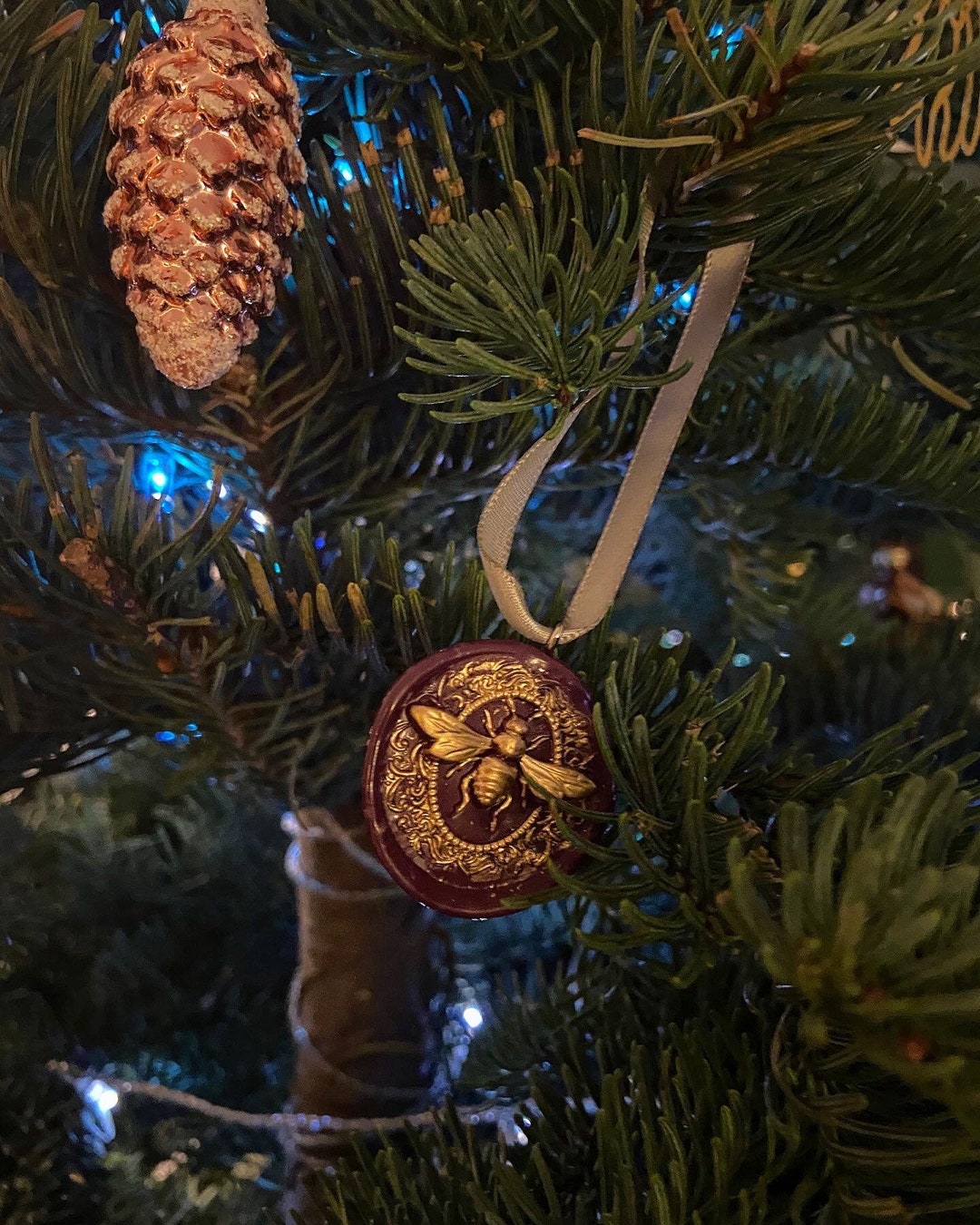 Rainbow Honey Bee Coin Trinkets, Plant Decorations, Christmas Tree ...