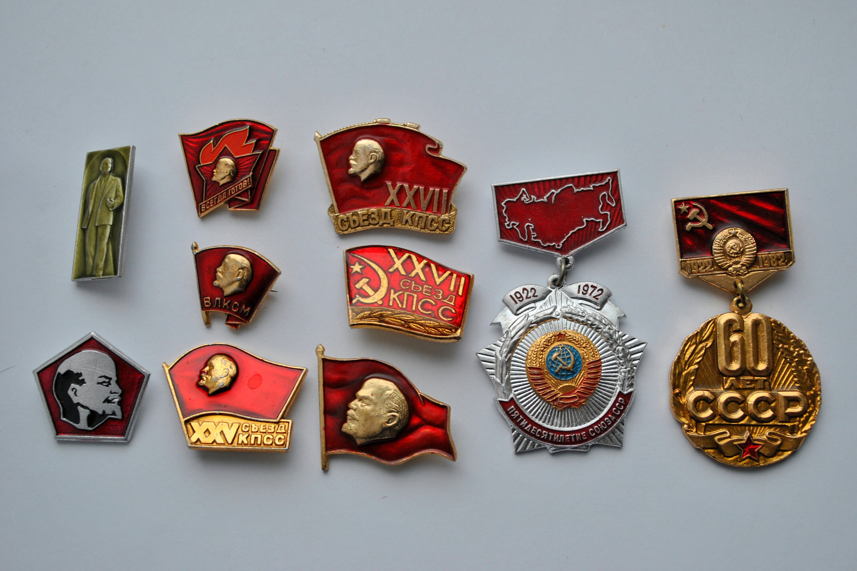 Soviet Union pins badges Hammer and Sickle pins Lenin Soviet | Etsy