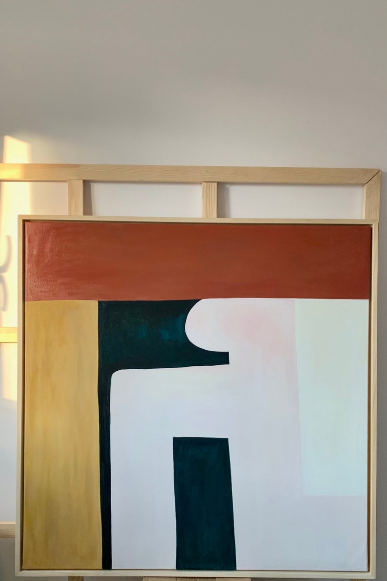 Square Abstract Oil Paint Contemporary Art Abstract Paint Hand - Etsy