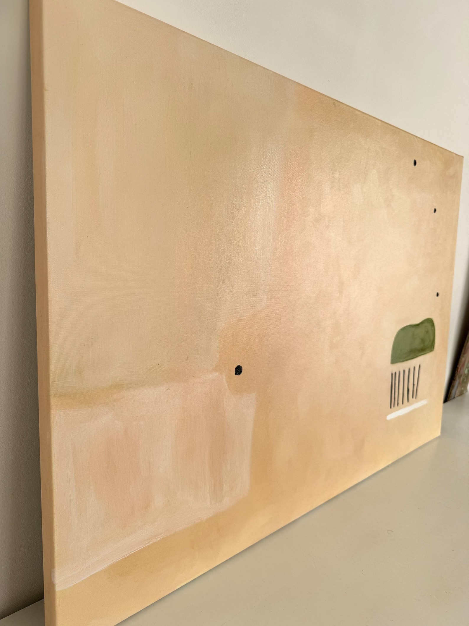 Abstract Peach Painting Original Picture Abstract Oil Painting ...