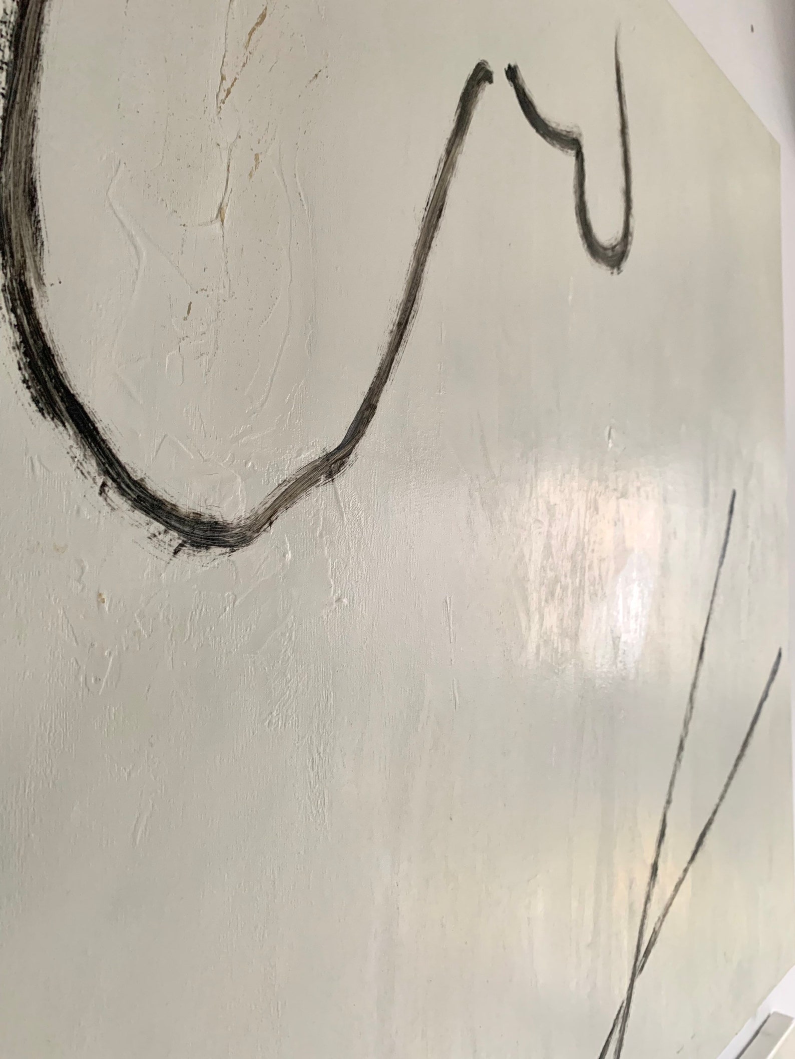 Big Abstract White Picture Oil Paint Set of 2 Abstract - Etsy