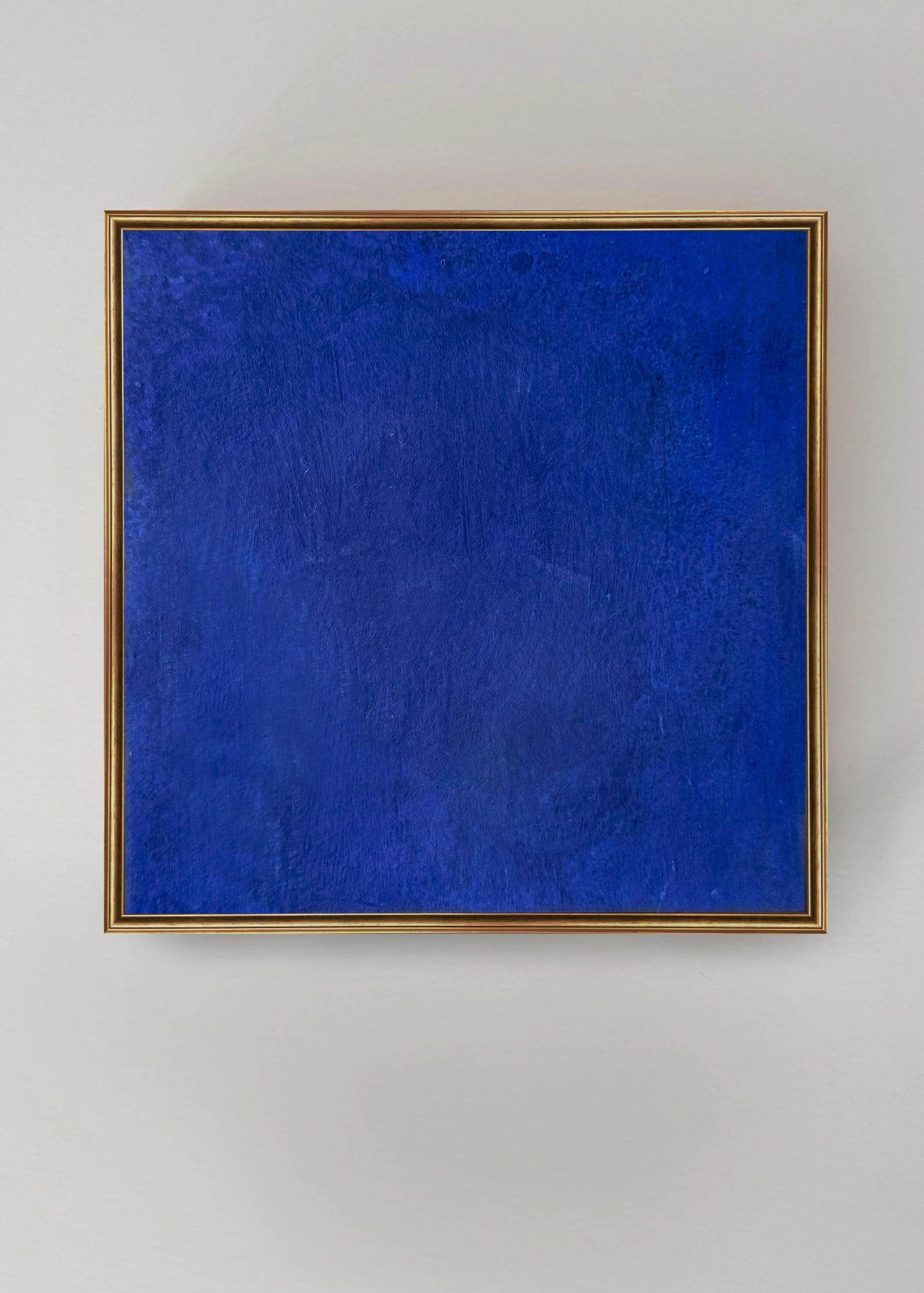 Cobalt Blue Painting Square Oil Abstract Canvas Picture Contemporary ...