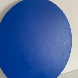 Round Picture Red Oil Paint Abstract Picture Minimalistic Stunning ...