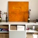 Square Orange Picture Textured Orange Abstract Oil Paint Contemporary ...