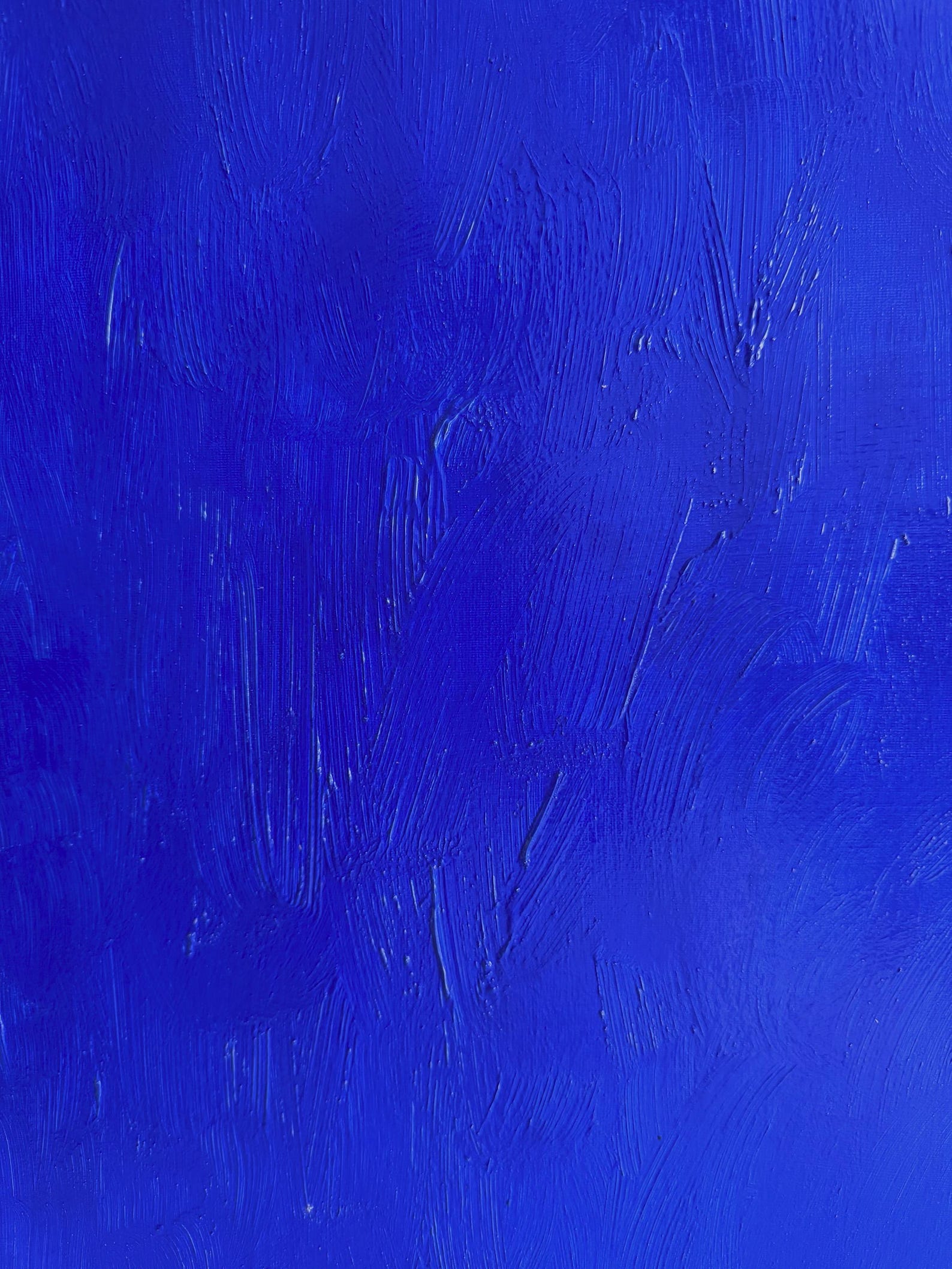 Cobalt Blue Painting Square Oil Abstract Canvas Picture Contemporary ...