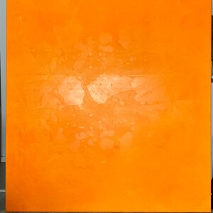 Giant Textured Orange Oil Picture Minimalistic Abstraction - Etsy