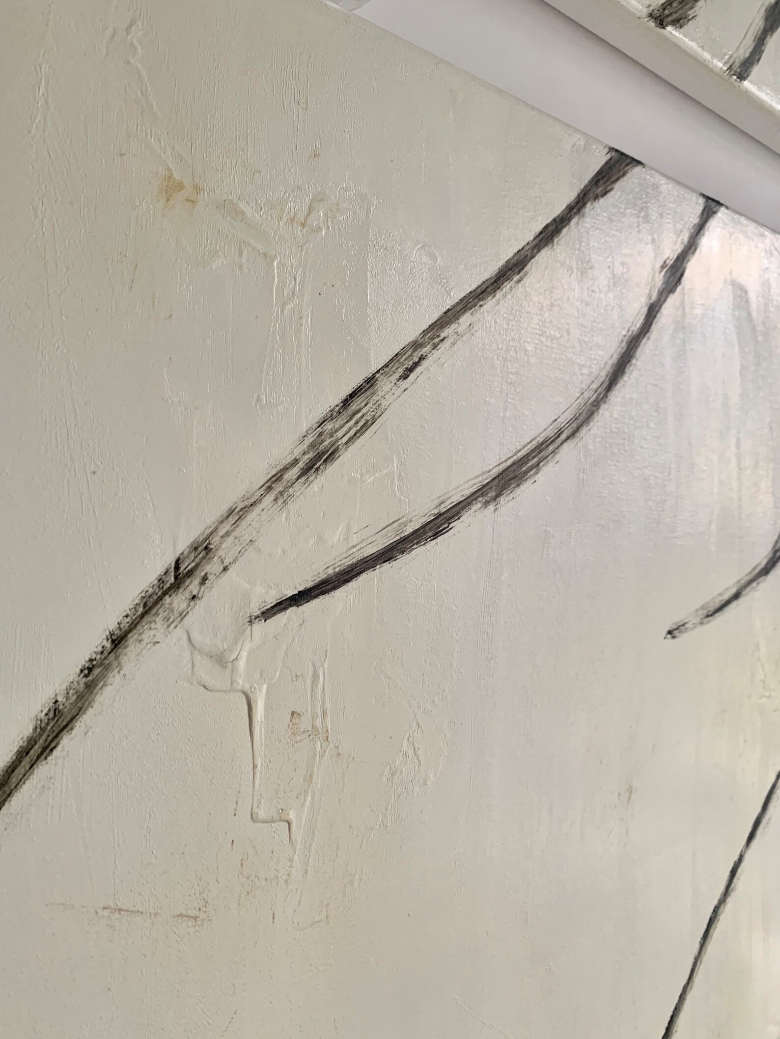 Big Abstract White Picture Oil Paint Set of 2 Abstract - Etsy