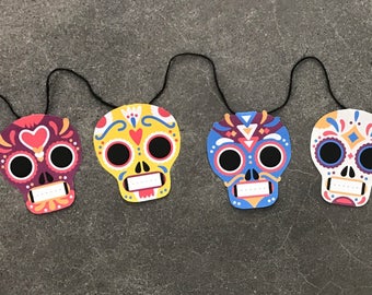 Dia De Los Muertos Day of the Dead Fabric Banner Sugar Skull - Etsy