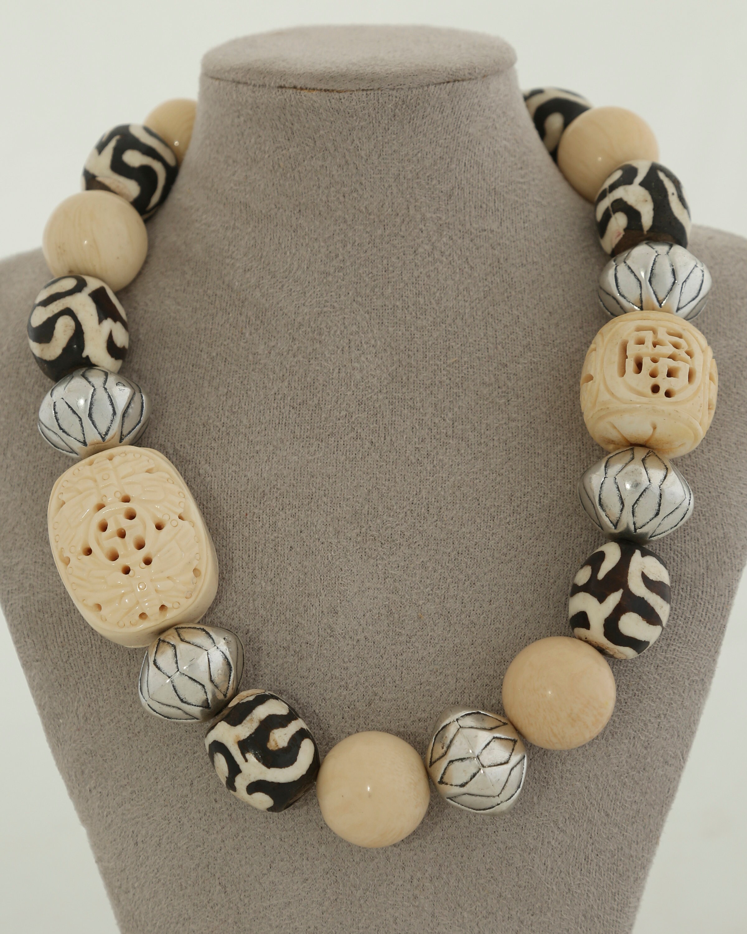 Macrame Beads African Batik Bone Beads Craft Supplies & Tools etna.com.pe