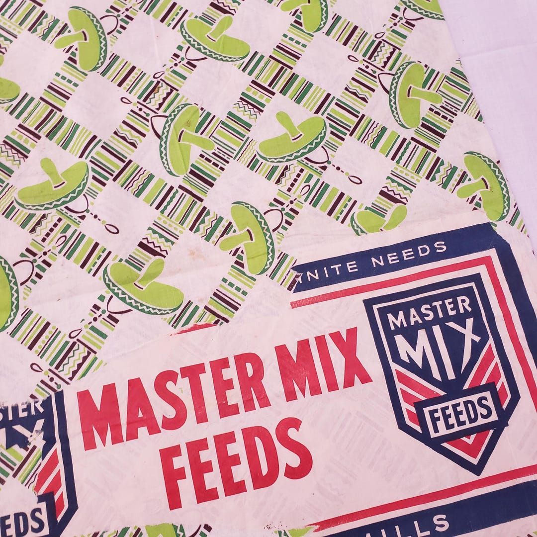 Master Mix Feeds South Western Feedsack 1930-1940 - Etsy