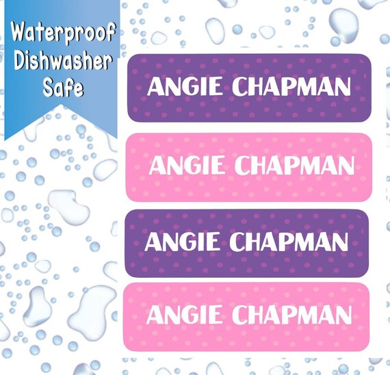 Girl School Name Labels Kids Name Labels Kids School Labels - Etsy