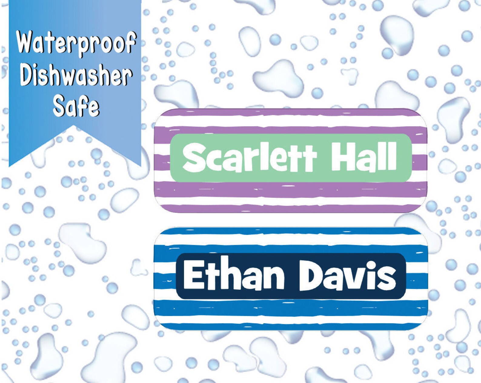 Personalized Waterproof Labels School Supply Stickers | Etsy