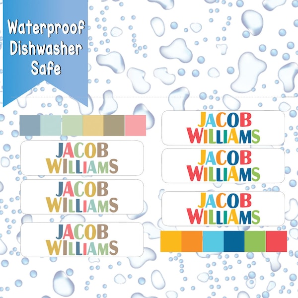 Waterproof Name Labels - Etsy