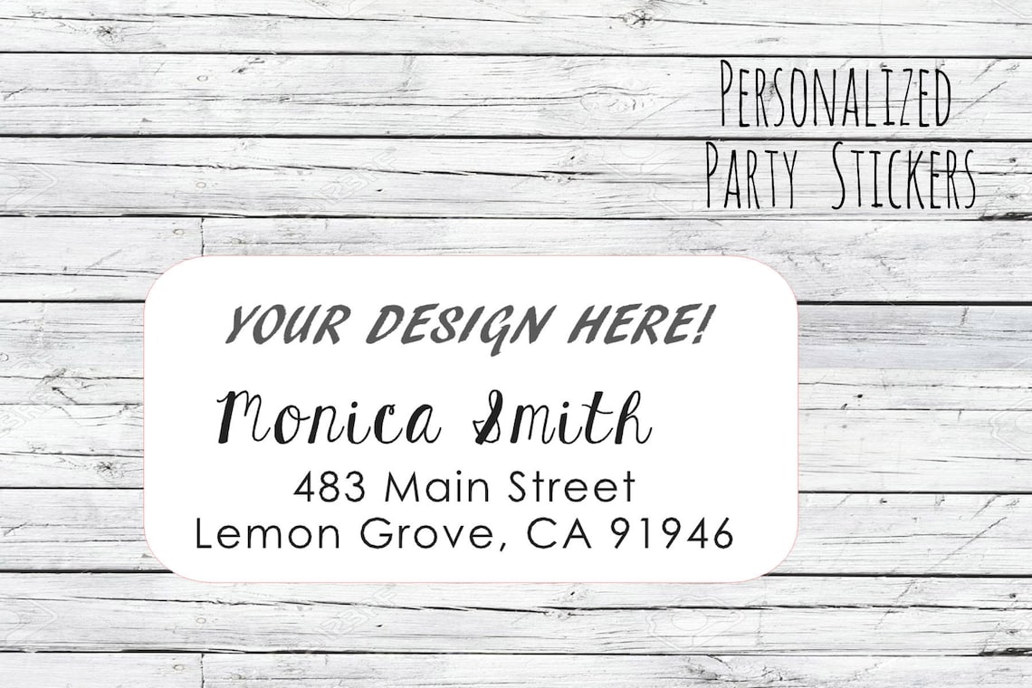 Return Address Labels Stickers Custom Stickers Custom Labels | Etsy