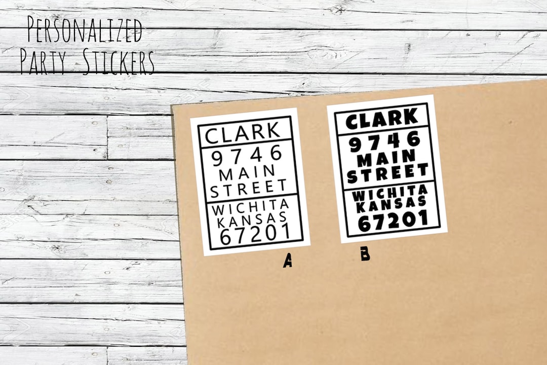Modern Address Stickers, Return Address Labels, Personalized Address ...