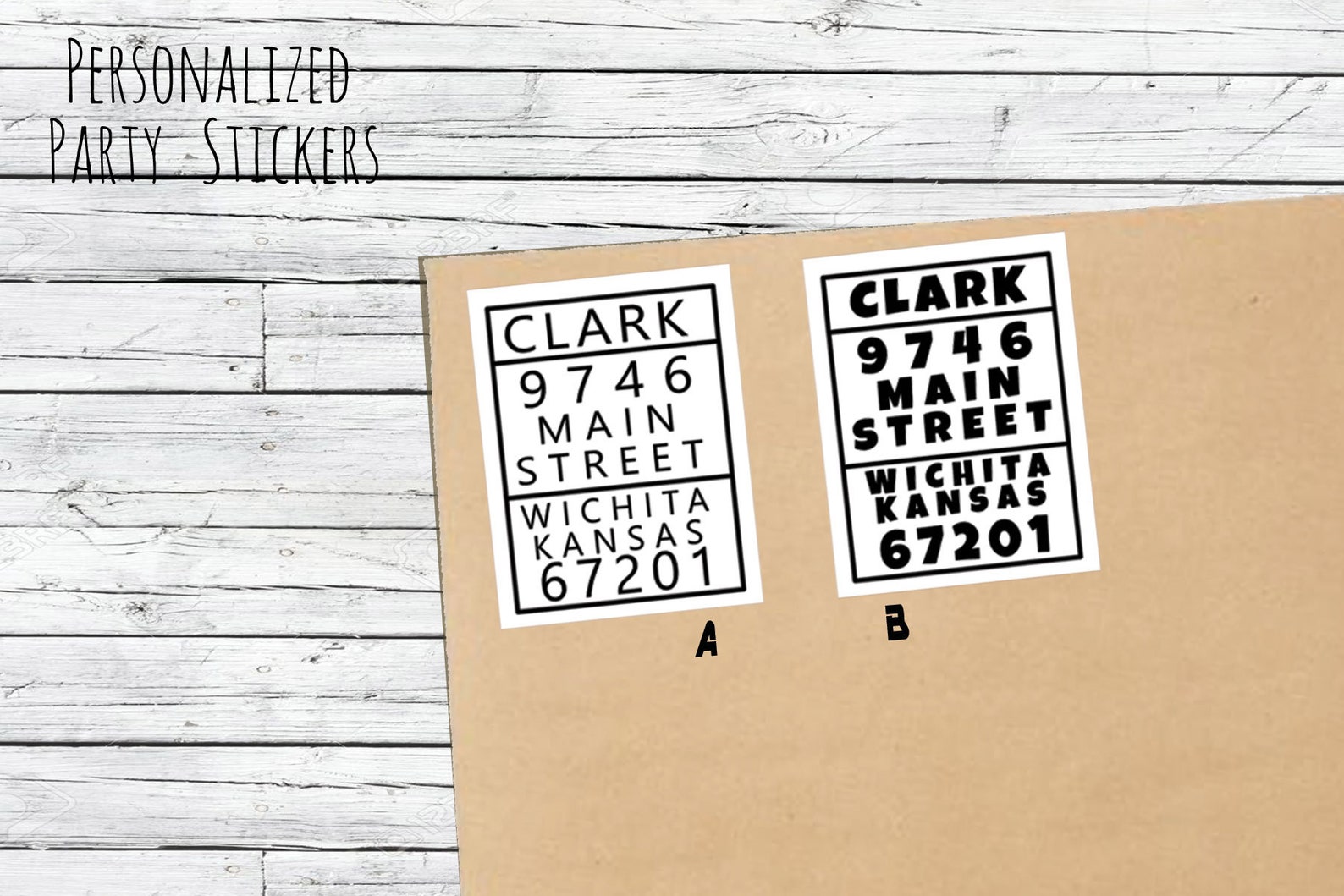 Modern Address Stickers, Return Address Labels, Personalized Address ...