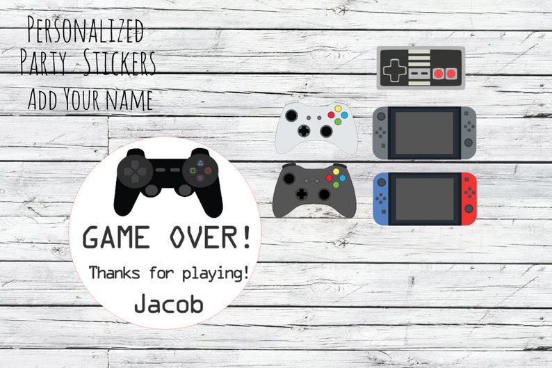 Personalized Game Gaming Controller GAME OVER Controller | Etsy