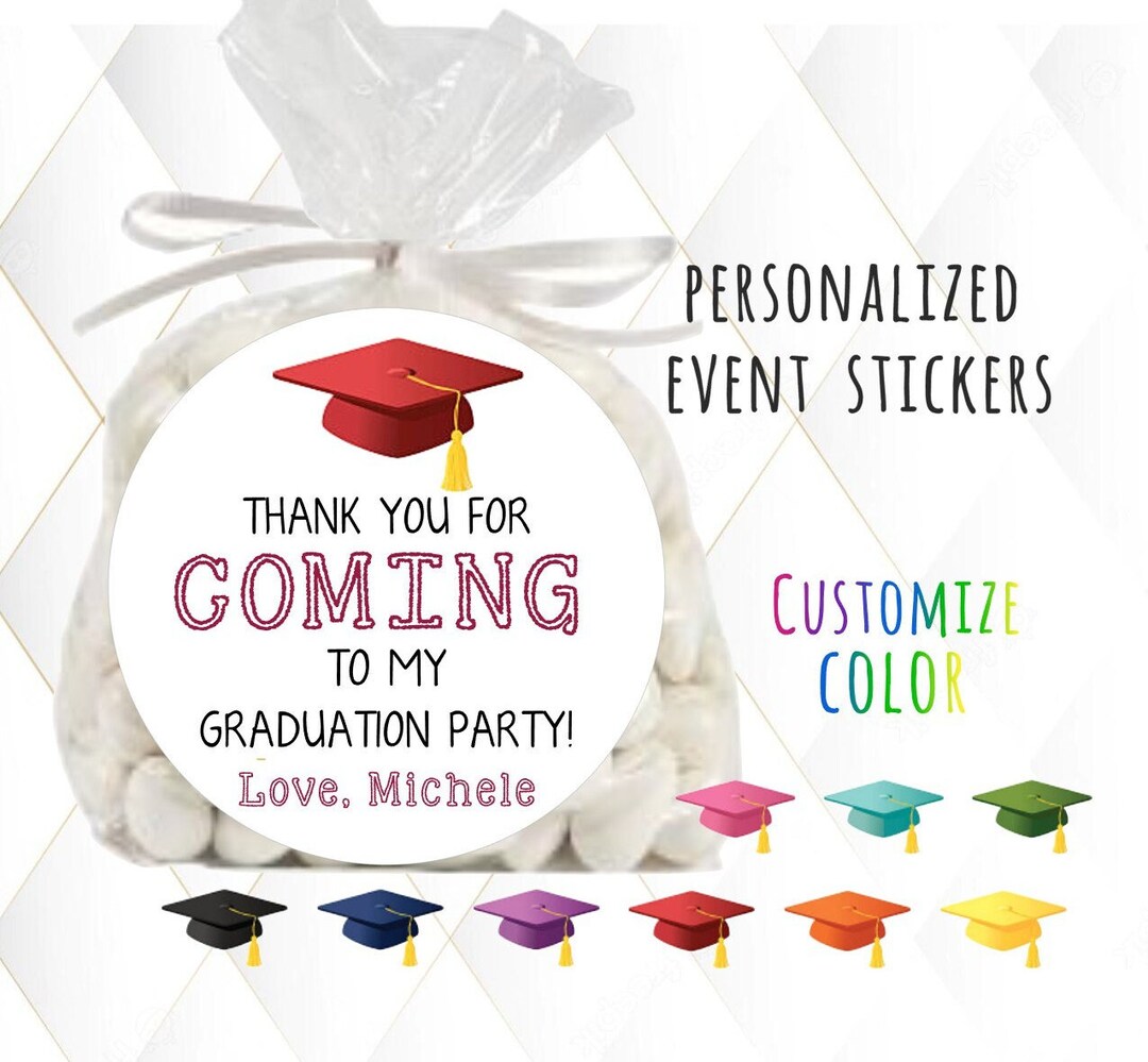 Graduation Sticker Class of 2023 College, High School, Party Favor ...
